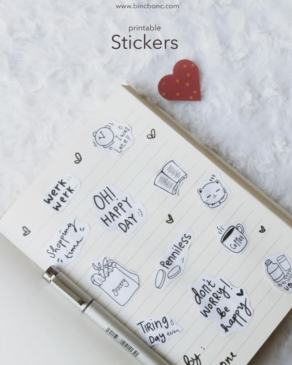 45 Free Printable Planner Stickers To Use on Your Bullet Journal or ...