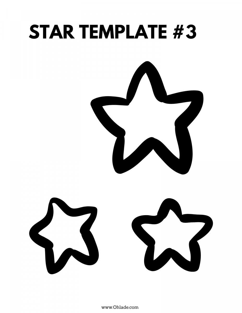 Free Printable Star Template Designs - Oh La De