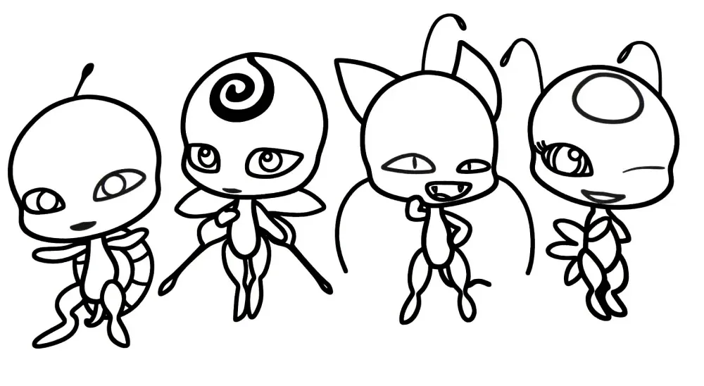 All Kwami Coloring Pages: Free Printable Sheets for Kids - Oh La De