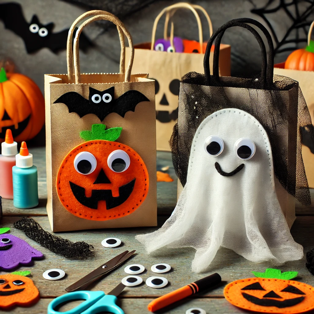 DIY Halloween Treat Bags: Fun and Easy DIY Craft for Trick-or-Treating ...