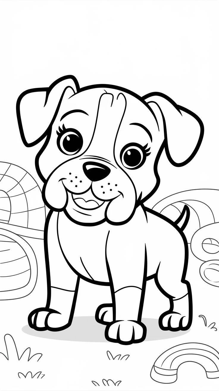 30 Puppy Coloring Pages: Adorable Fun for Little Artists - Oh La De