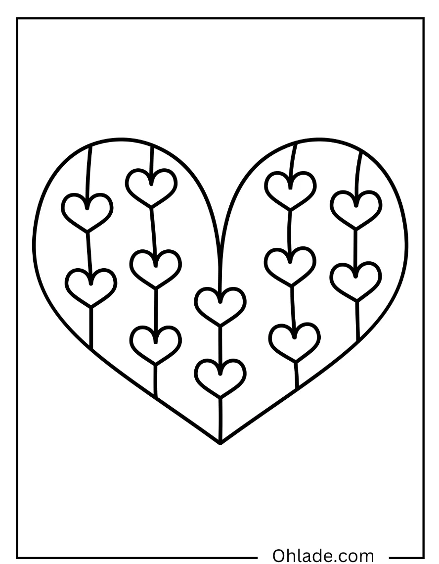 Color Your Heart Out: Valentine's Day Heart Coloring Pages - Oh La De
