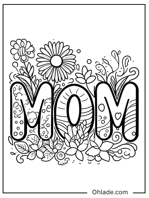 10 Heartwarming Mother's Day Coloring Pages for Kids to Gift - Oh La De
